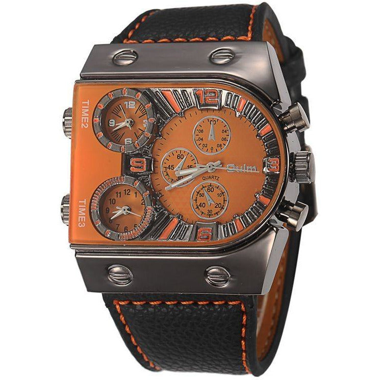 Triple-Time-Zone Watch – 4 Color Variants – The Steampunk Cave